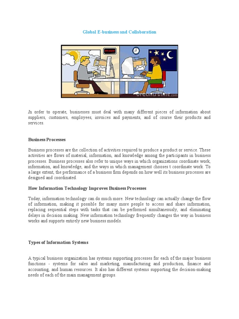 Global E-Business and Collaboration | PDF | Information System ...