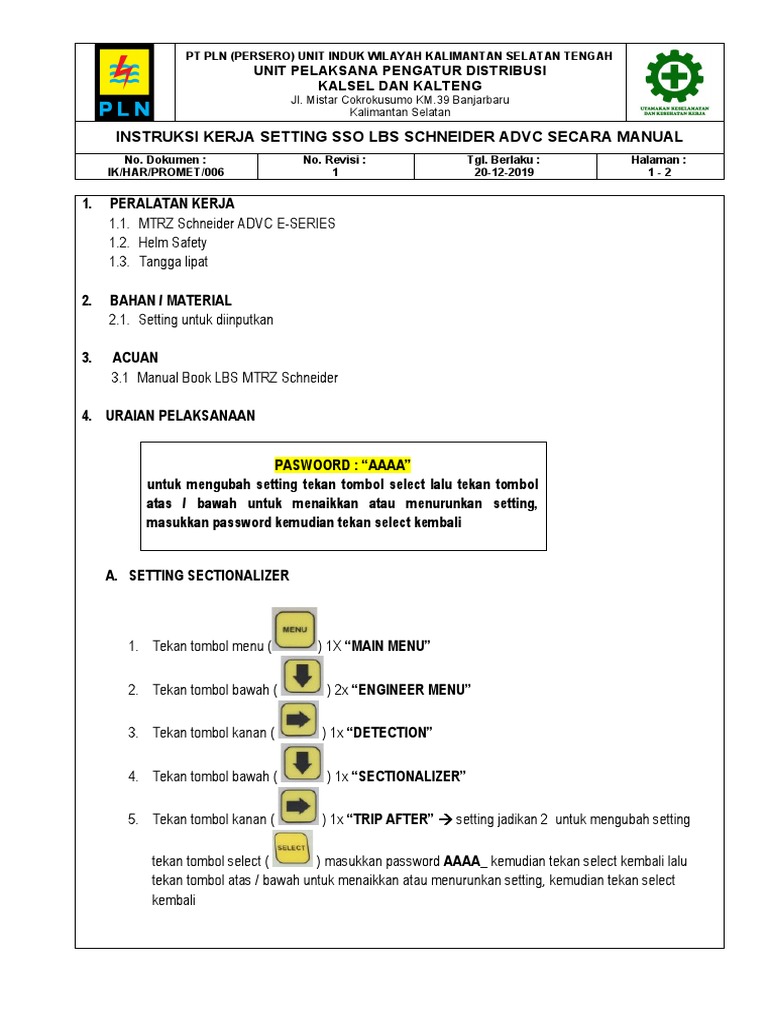 Mengatur Pengaturan Deteksi dan Pemutusan Otomatis pada LBS Schneider ...
