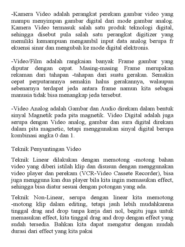 Rangkuman TPAV | PDF