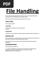XII Computer Science File Handling MCQ | PDF | Computer File | Comma Separated Values