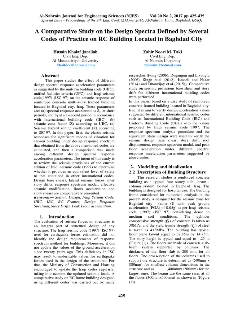 Baghdad Design Spectra | PDF | Solid Mechanics | Mechanics