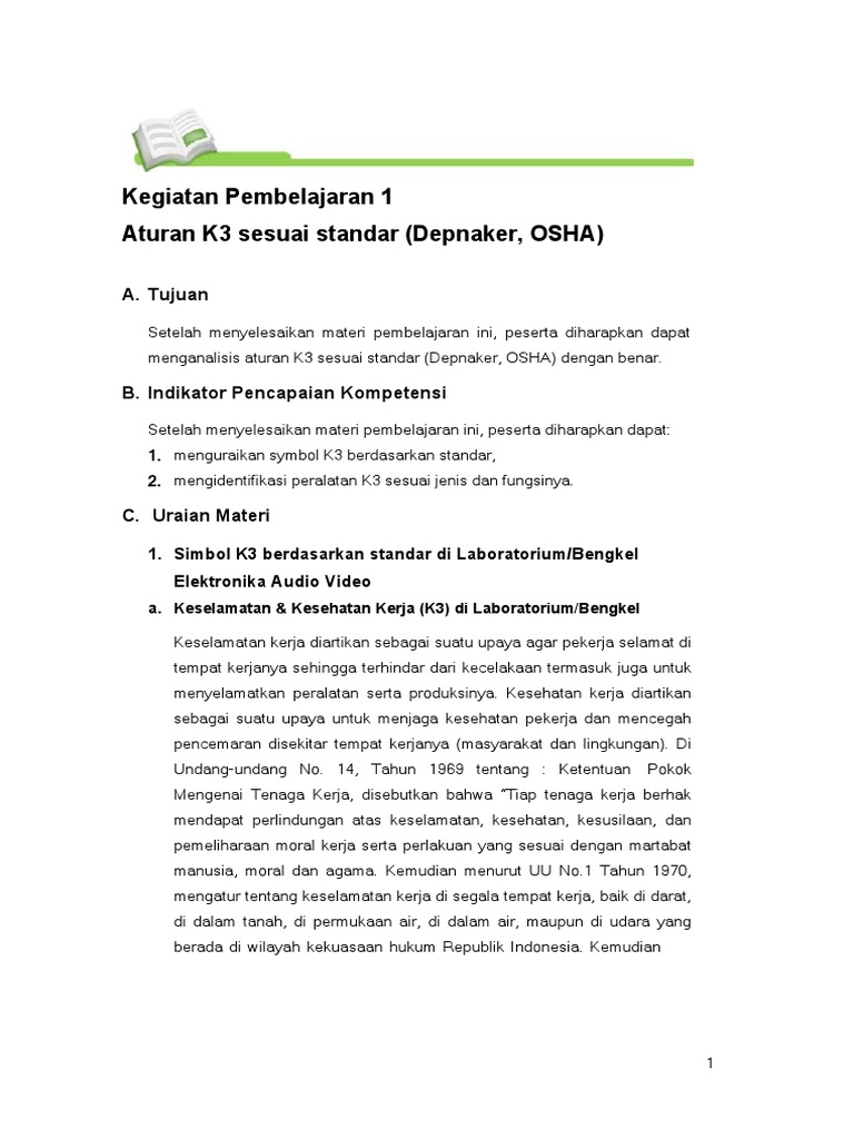 Materi K3 | PDF | Bisnis | Teknologi & Rekayasa