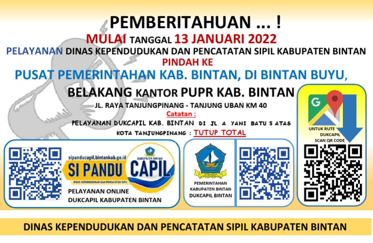 Spanduk Pemberitahuan Pindah Kantor | PDF