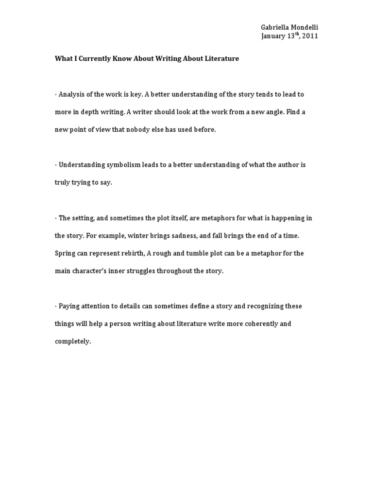 What I Know | PDF