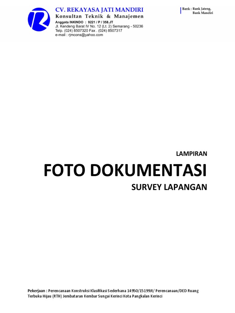 Foto Dokumentasi Dan Lampiran | PDF