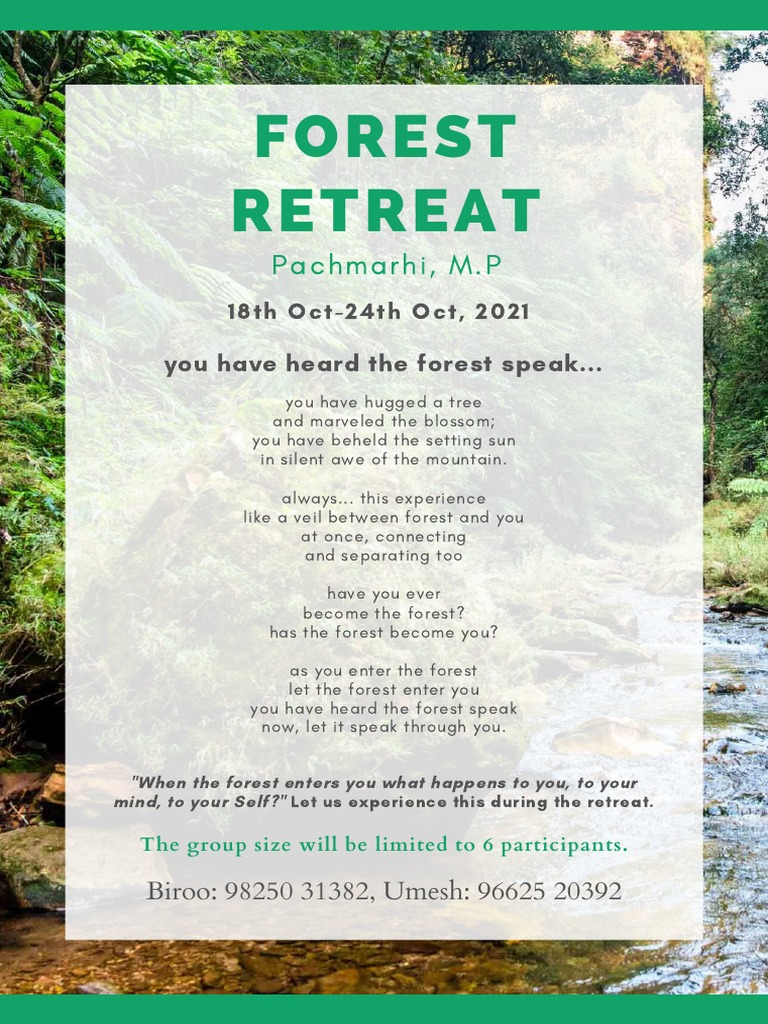 Forest Immersion Retreat - Detailed | PDF