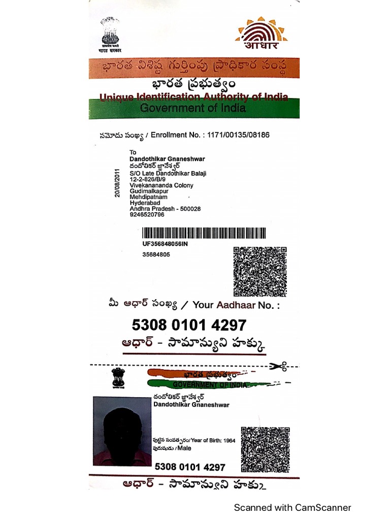 Aadhar N PAN Card | PDF