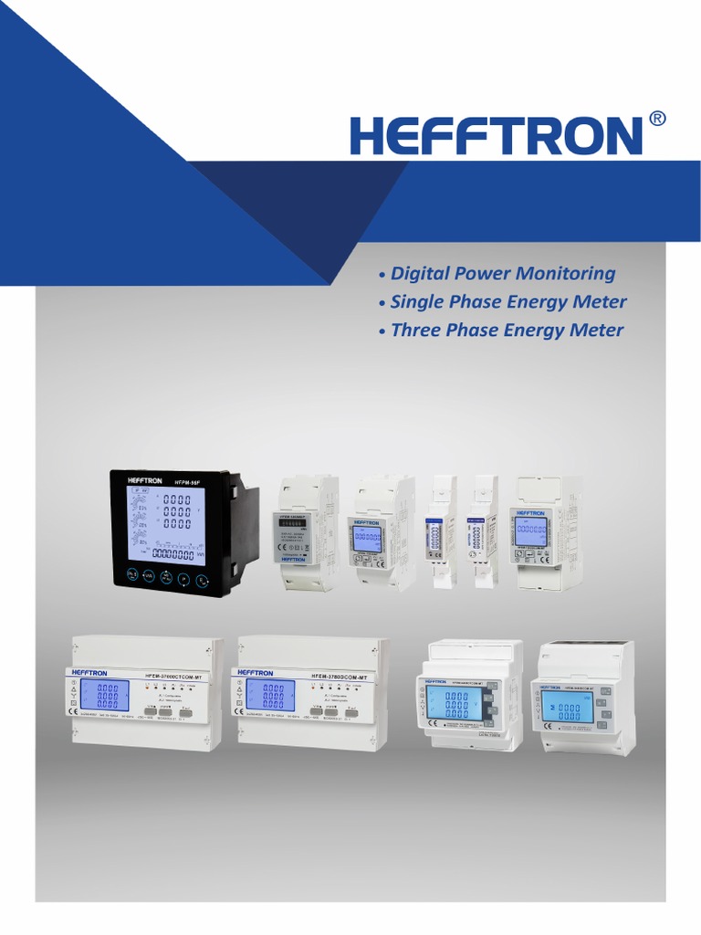 Brochure Hefftron Digital Meters (New Product 2020) | PDF | Ac Power ...