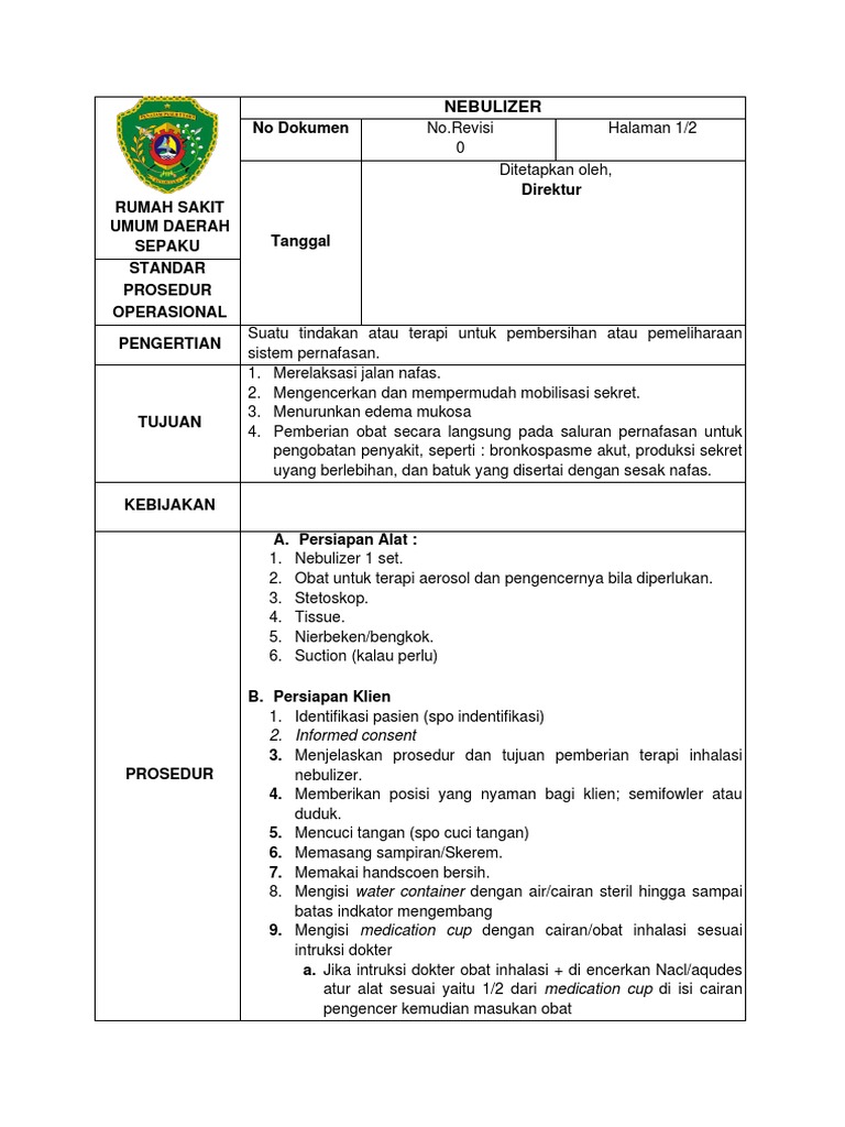 SPO Nebulizer Prizma | PDF