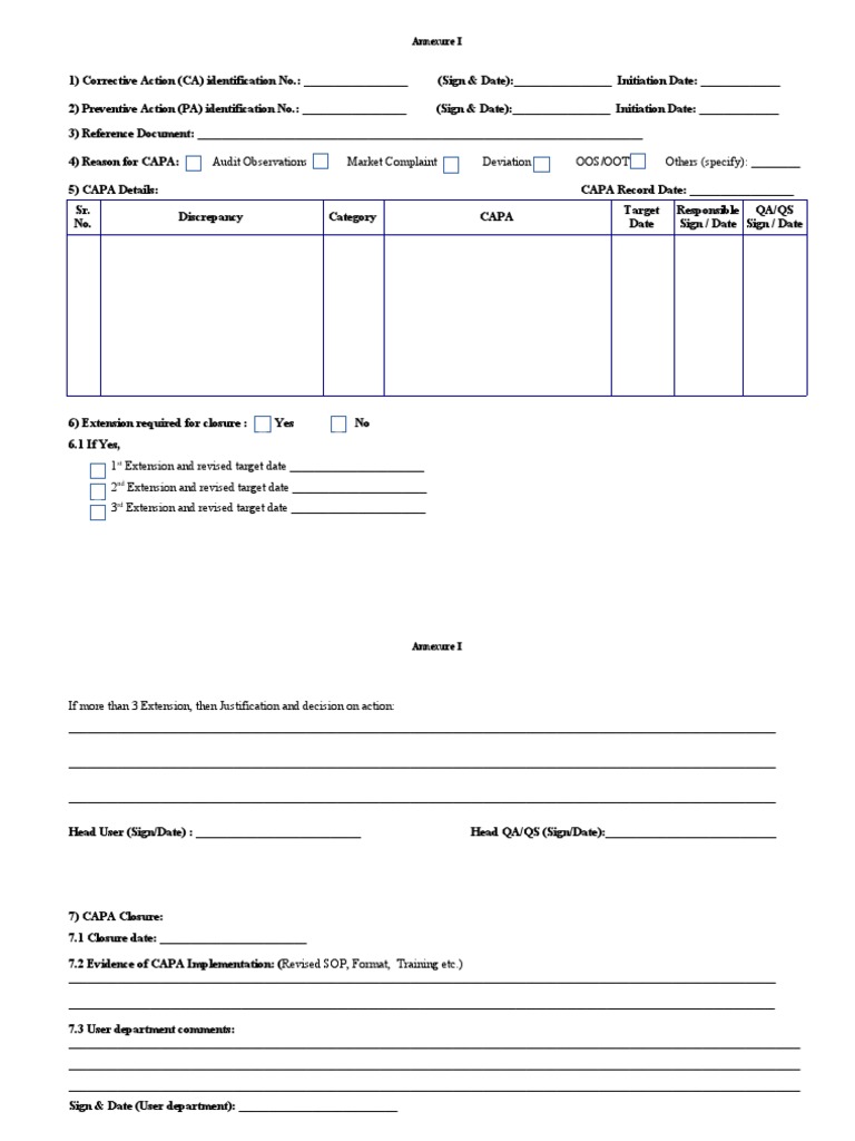 Corrective and Preventive Action (Capa) | PDF | Business | Business Process