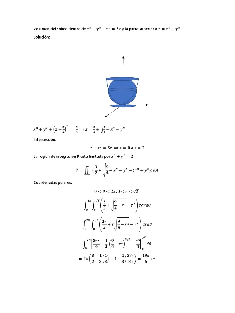 Integrales Dobles Volumen Area | PDF | Integral | Lógica matemática