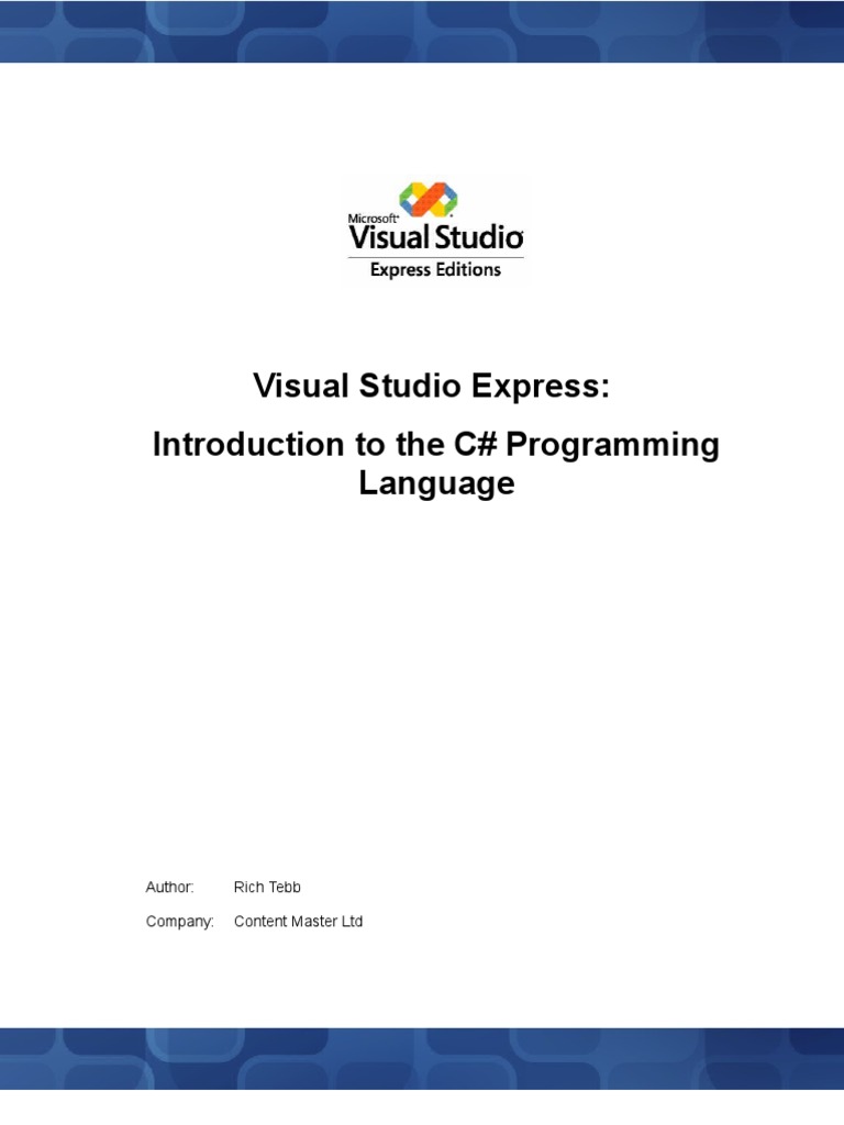 Introduction To CSharp | PDF | Control Flow | Data Type