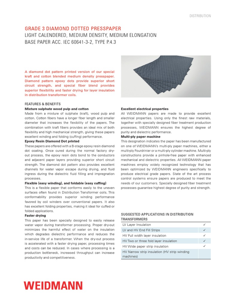 Grade 3 Diamond Dotted Presspaper | PDF | Transformer | Paper