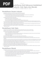 Prosedur dan Biaya Pendaftaran HAKI | PDF