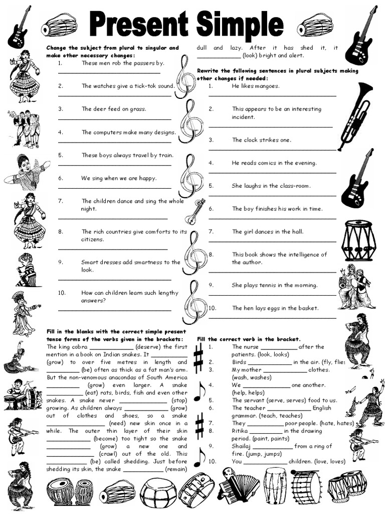 Eslprintables 2011112472619624 | PDF | Snake | Grammar