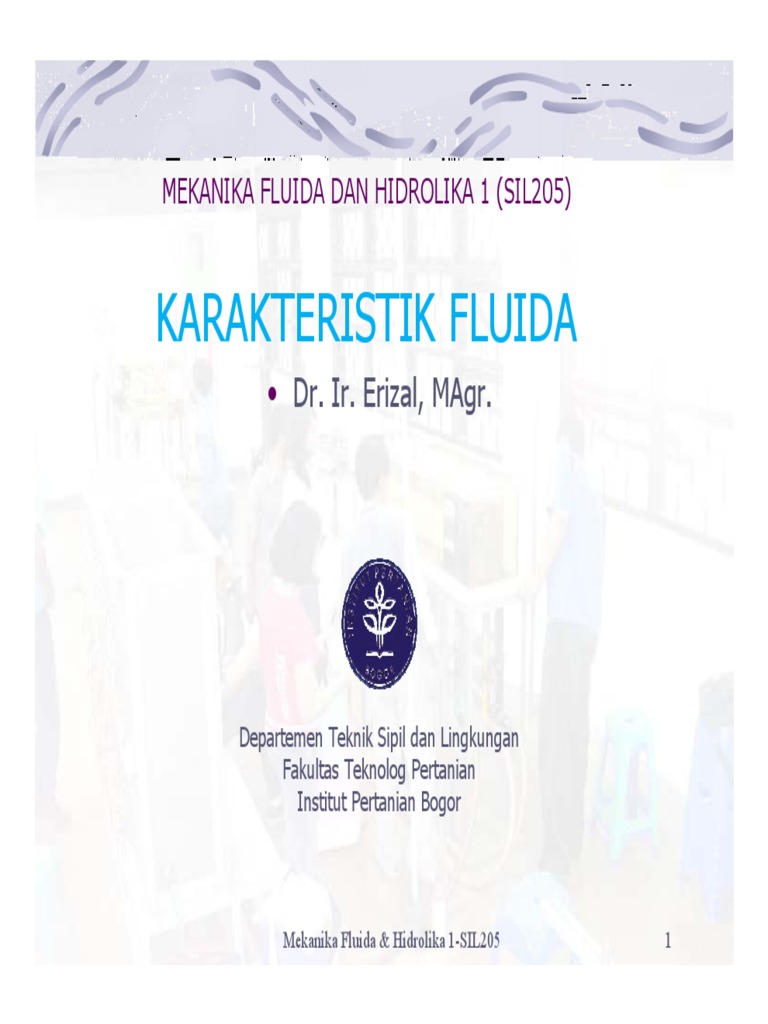 1 - Karakteristik Fluida | PDF | Metode & Bahan Ajar | Teknologi & Rekayasa