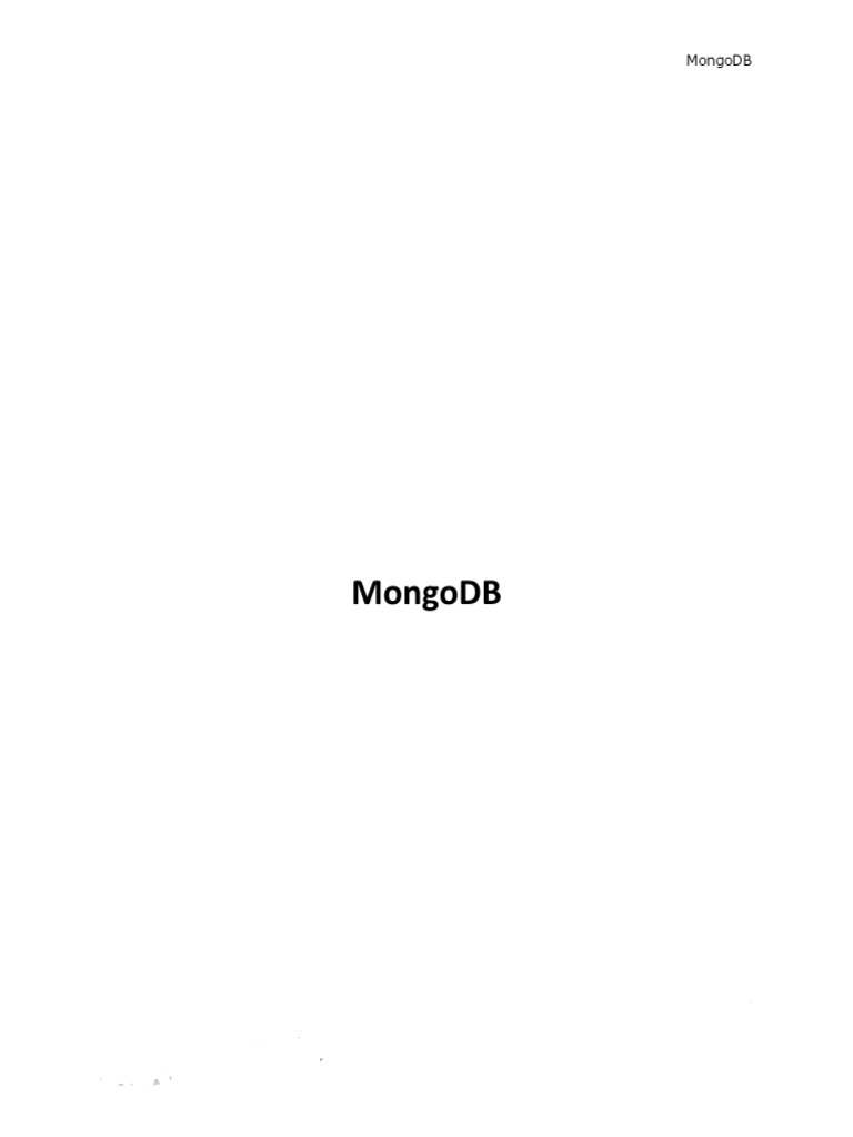 Mongodb Tutorial | PDF | Mongo Db | Relational Database