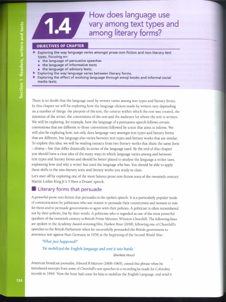 How Does Language Use Vary Among Text Types and Literary Forms | PDF