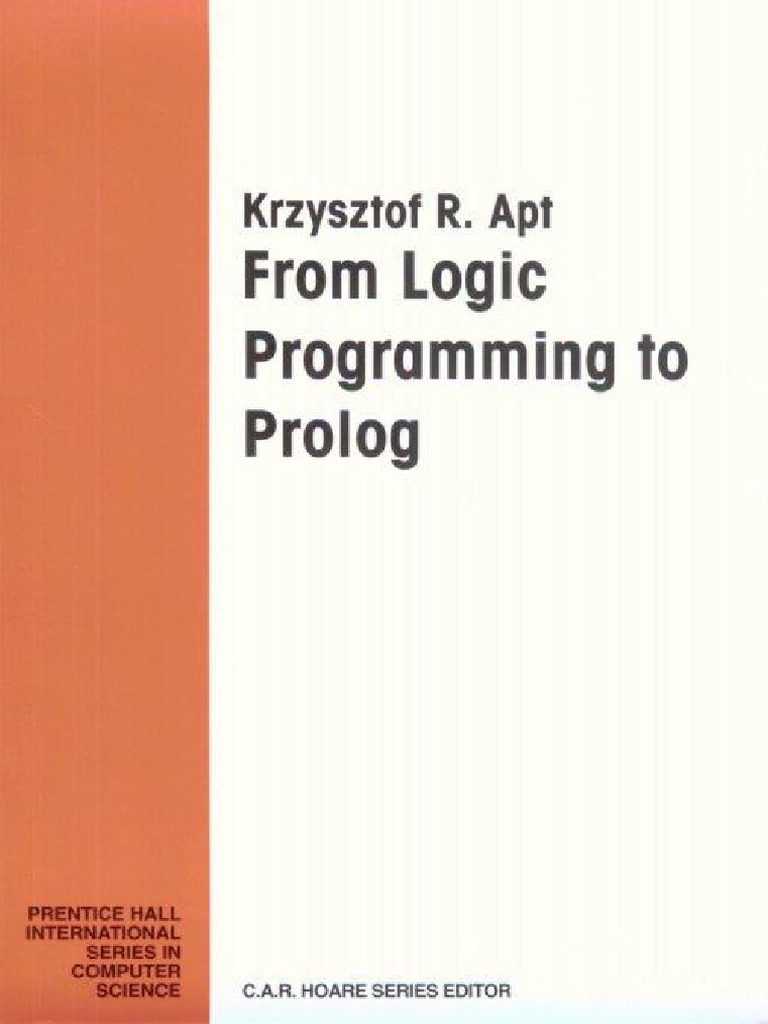 Apt Kr From Logic Programming To Prolog Ph 1997 Isbn 013230368x O 345s Cspl Pdf