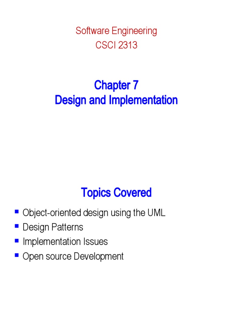 Software Engineering Chapters | PDF | Component Based Software ...