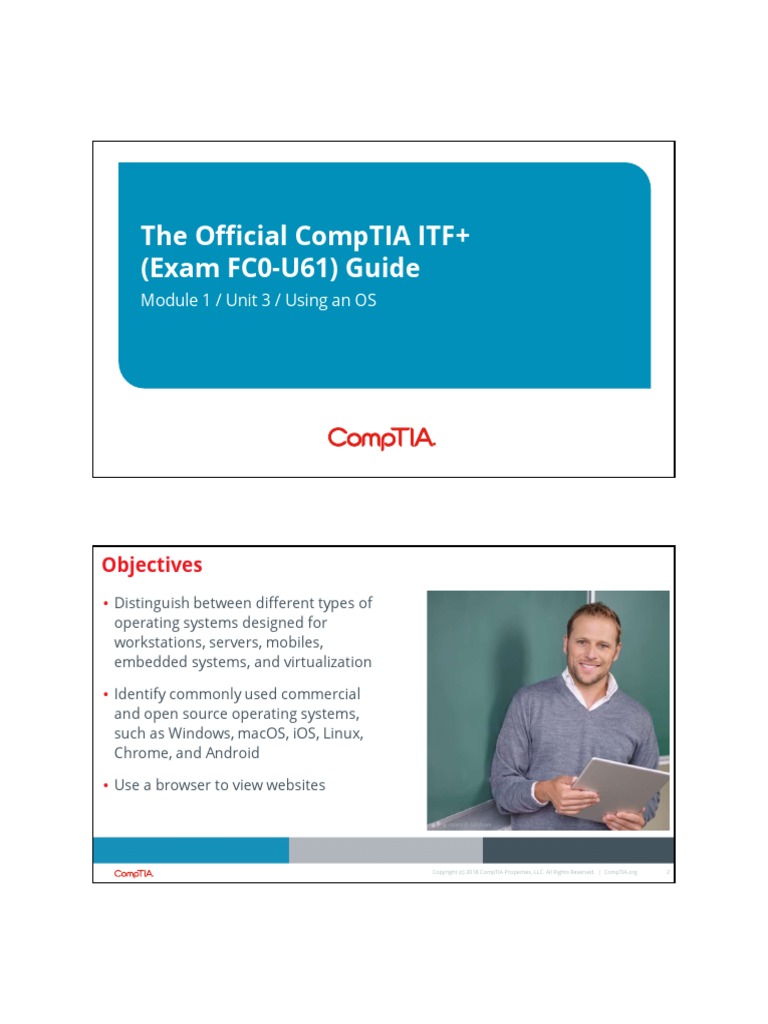 The Official Comptia Itf+ (Exam Fc0-U61) Guide: Objectives | PDF ...