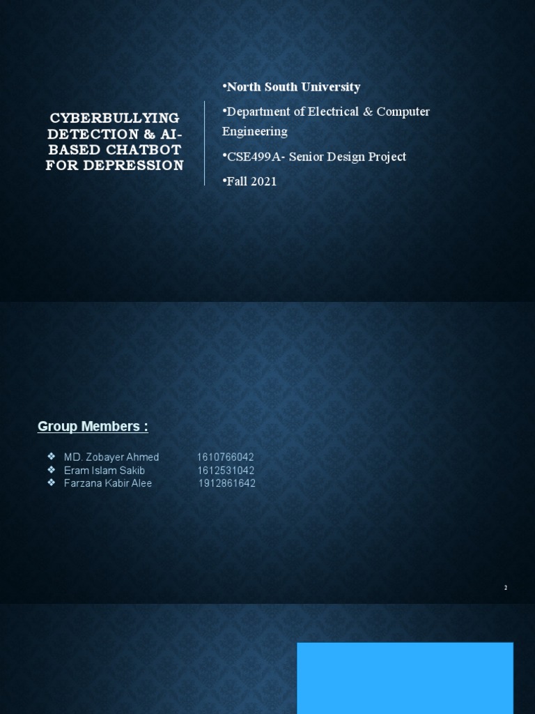 Cyberbullying Detection & AI Chatbot for Depression | PDF | Statistical Classification ...