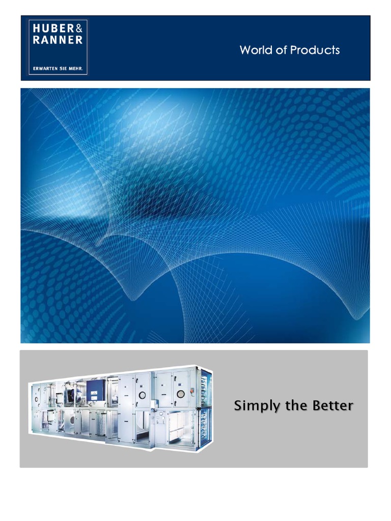 World-of-Products - Huber & Ranner | PDF | Heat Exchanger | Pipe (Fluid ...