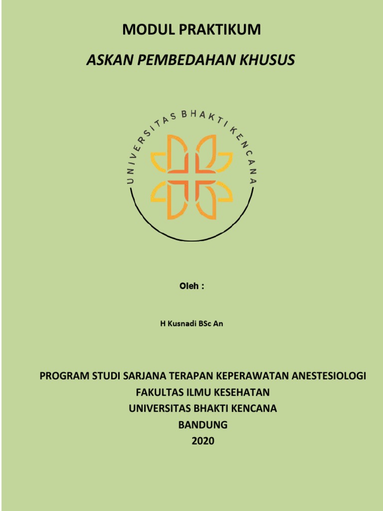 Modul Praktikum Askan Pada Pembedahan Khusus | PDF