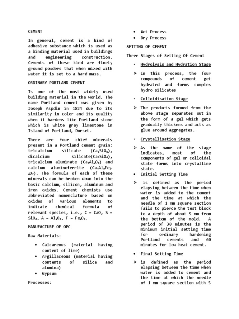 Summary Report | PDF | Cement | Construction Aggregate