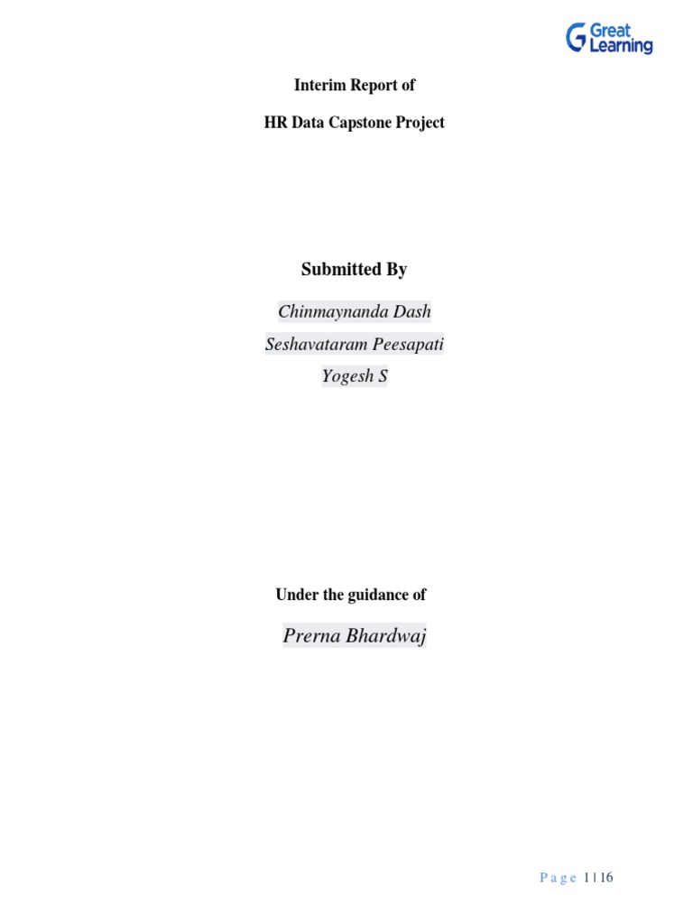 Capstone Interim Report - HR CTC Prediction | PDF | Regression Analysis ...
