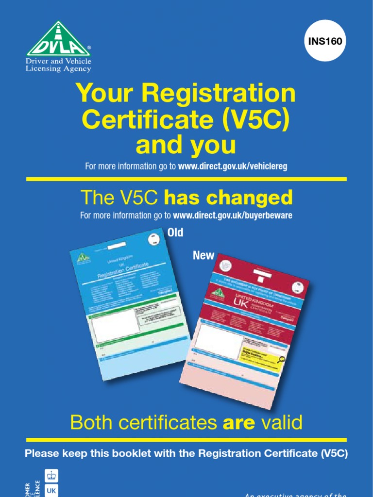 V5C Dvla | PDF | Vehicles | Transport