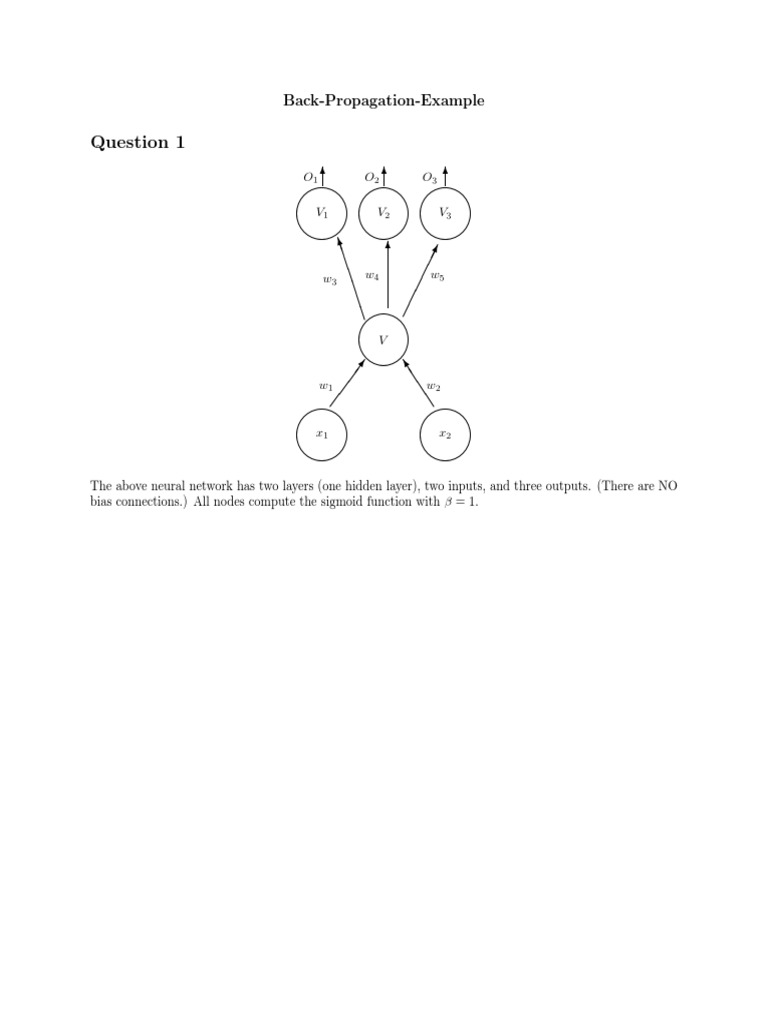 Back Propagation Example | PDF | Theoretical Computer Science | Statistical Classification