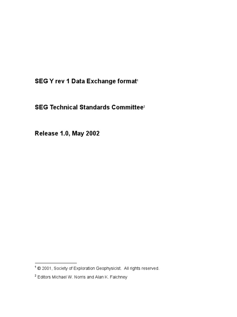 SegY Format | PDF | Business