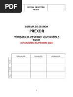 Protocolo Prexor Informe | PDF | ruido