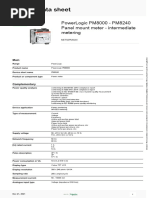 PowerLogic PM8240 Power Meter Specs | PDF | Ac Power | Alternating Current