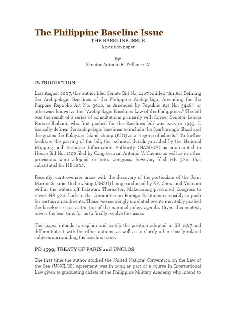 Philippine Baseline Methods Explained | PDF | Territorial Waters ...