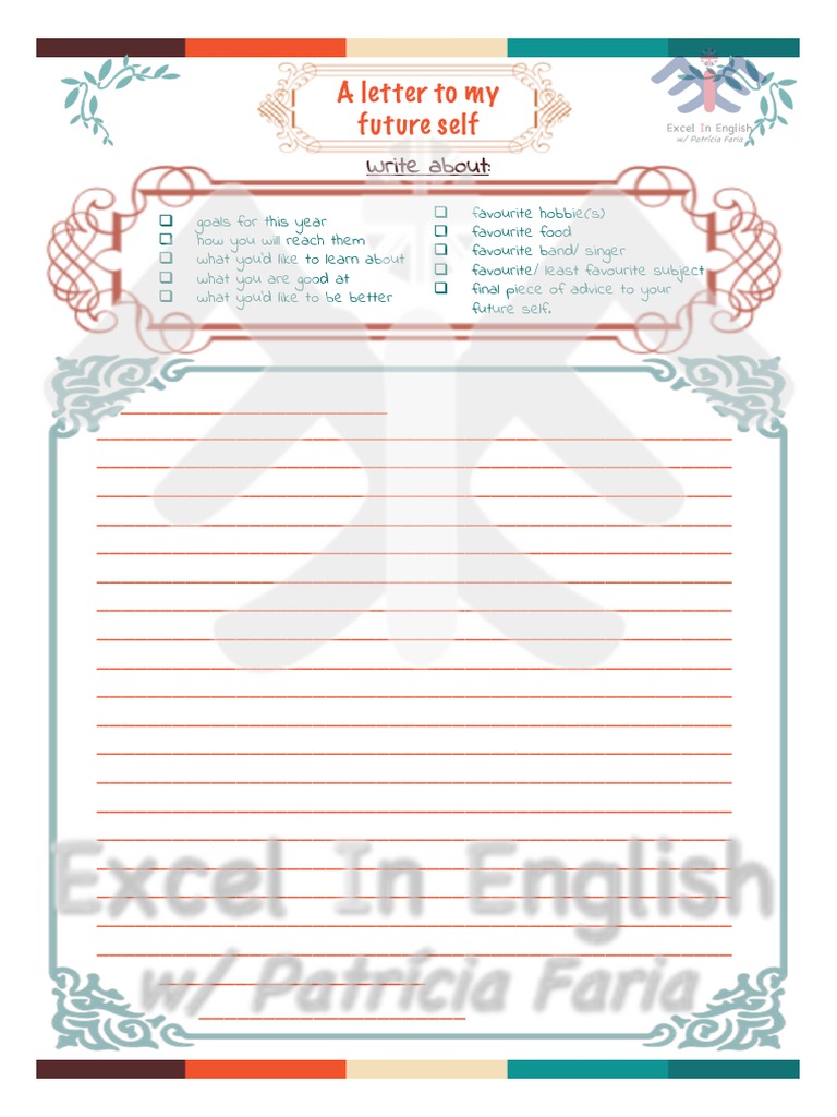 Preview - Colour - Letter To My Future Self | PDF