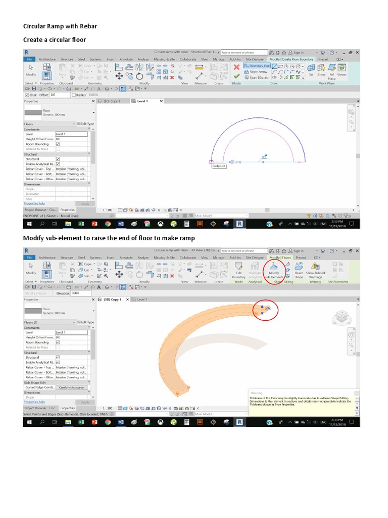 Circular Ramp With Rebar | PDF | Home & Garden | Computers