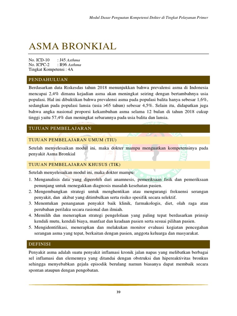Asma Bronkial | PDF
