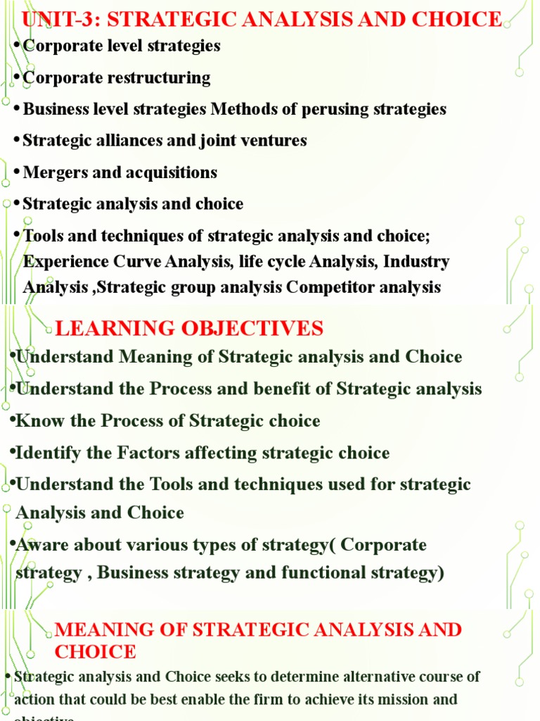 Strategic Analysis Tools | PDF | Swot Analysis | Strategic Management
