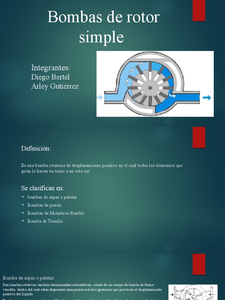 EXP-Bombas de Rotor Simple | PDF | Bomba | Viscosidad