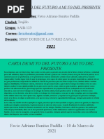 Carta de Mi Yo Del Presente A Mi Yo Del Futuro | PDF | Felicidad ...