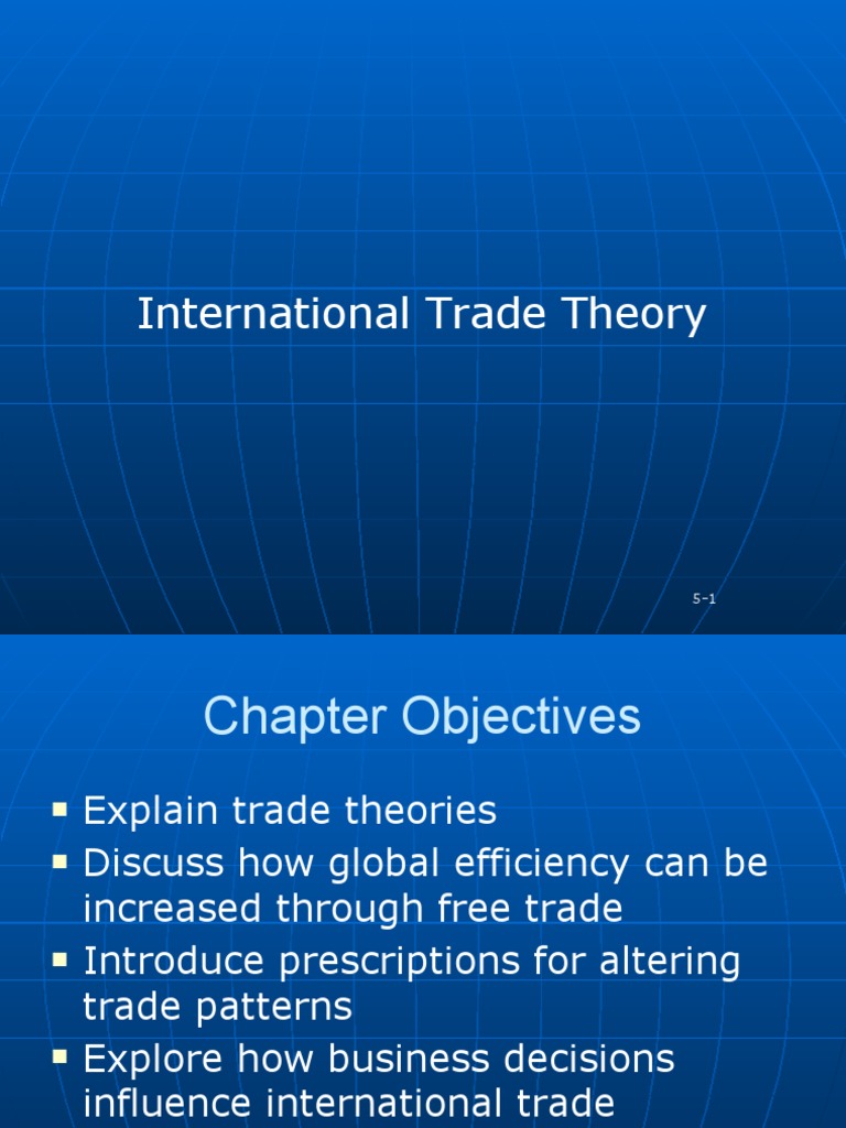 Int Trade Theories | PDF | Balance Of Trade | Labour Economics