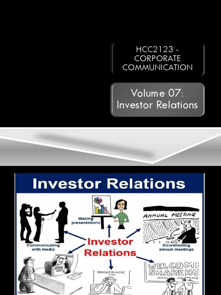 HCC2123 - CIRS: Understanding Investor Relations | PDF | Investor ...