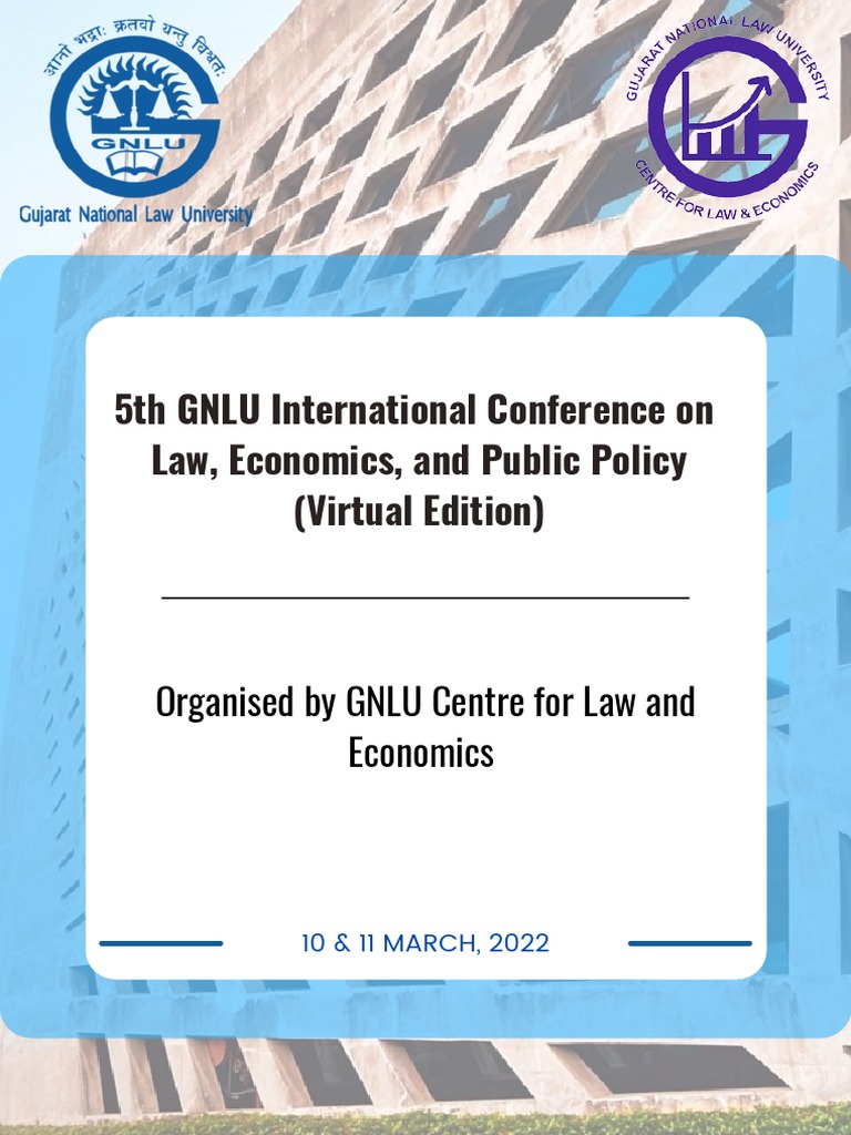 Brochure For International Conference | PDF | Economics | Law And Economics