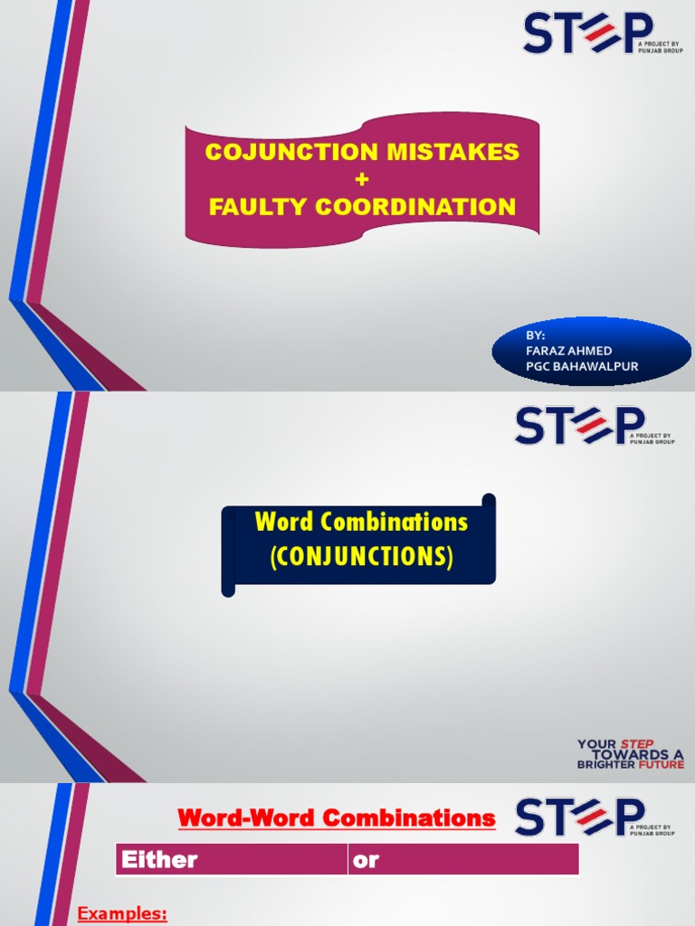 Topic-3 Conjunction+Faulty Coordination | PDF | Comma
