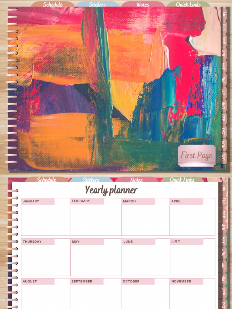 Vertical Digital Planner | PDF