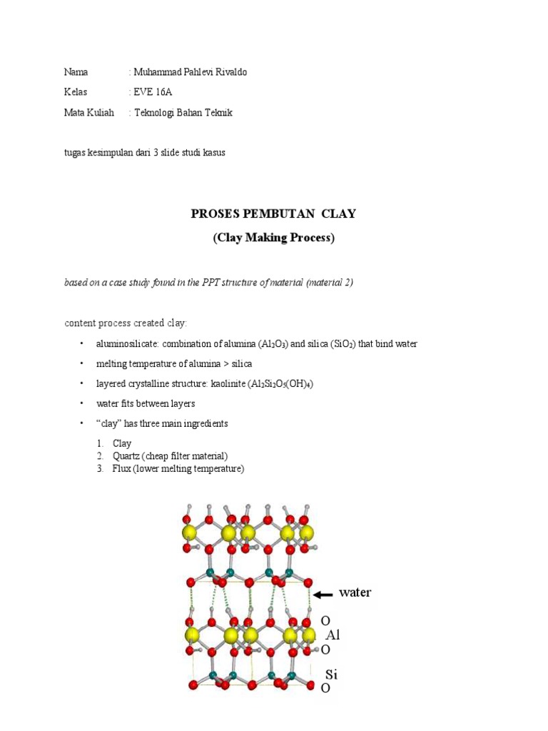 Proses Pembuatan Clay (Clay Making Process) - Muhammad Pahlevi Rivaldo ...