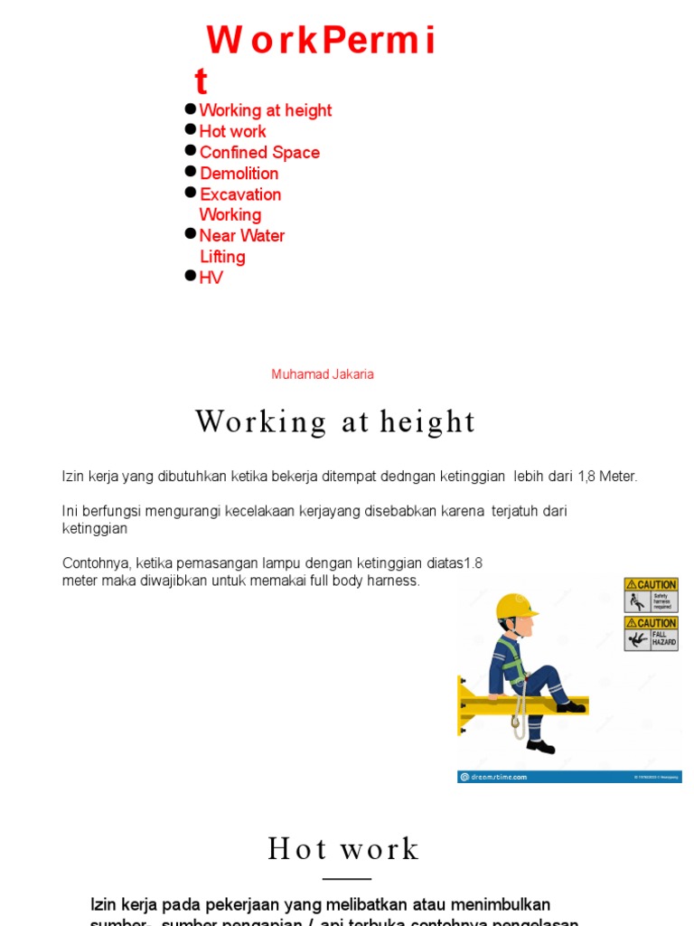 Muhamad Jakaria - Working Permit | PDF