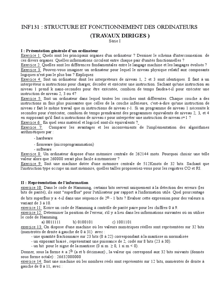 Inf131 TD1 5 | PDF | Programmation | Programme informatique